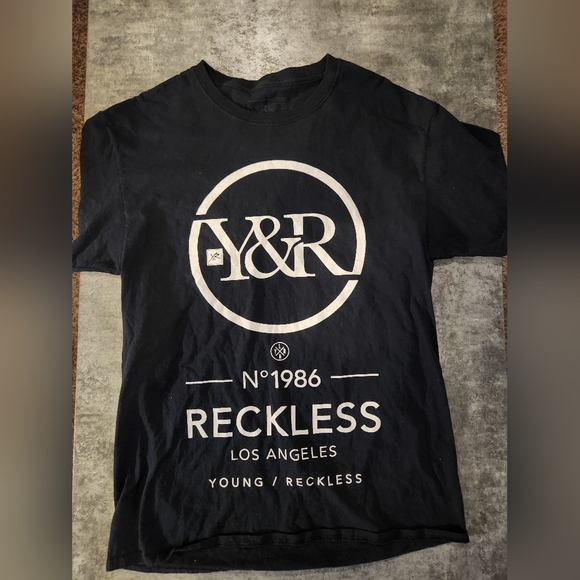 Young & Reckless | Shirts | Young Reckless Los Angeles No 986 Tshirt Black Graphic Logo | Poshmark